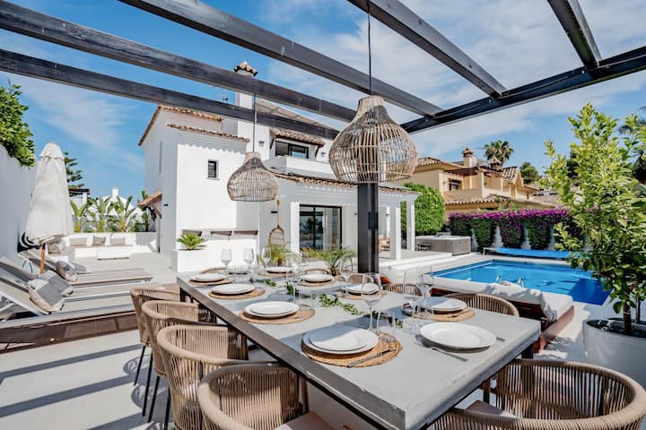 Villa Florens - Renovated 6 Bed Villa In Nueva And - Marbella