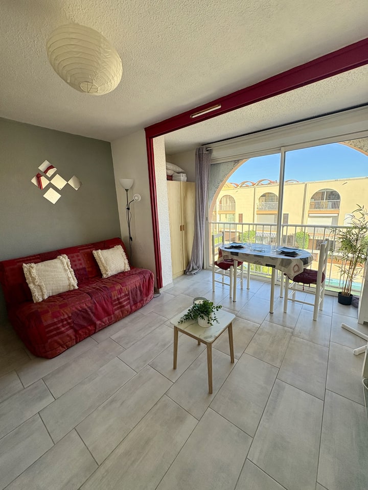 Studio à Deux Pas Du Port Avec Piscine - Gruissan