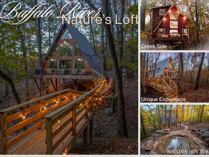 4 Tree Lofts Groups Creek Buffalo River Hot Tubs - Arkansas