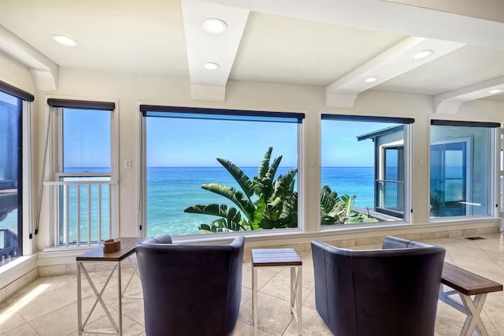 Oceanfront, Hot Tub, Private Beach, Fire Pit - Carlsbad