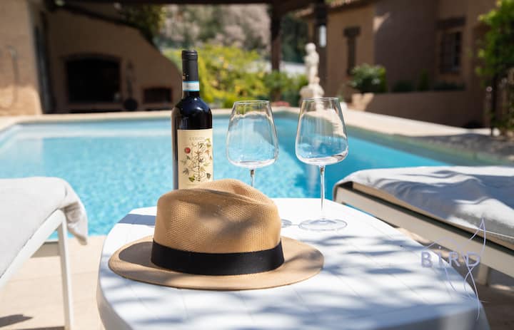 Appart Villa Atypique Vue Mer Et Priscine - Mougins