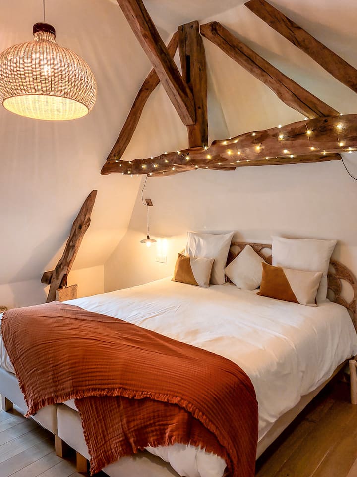 Chambre Bohème Et Romantique Vue Piscine - Langeais