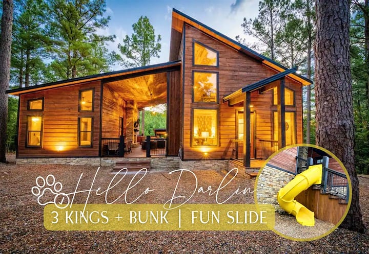 Dog Friendly Cabin W/hot Tub, Fire Pit, Slide - Broken Bow, OK