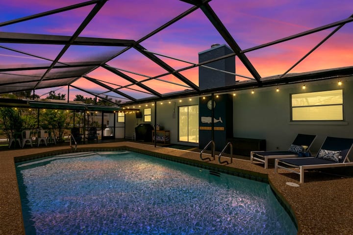 5 Mi To Ami, Heated Pool, Game Room, 4br/14ppl - Anna María, FL