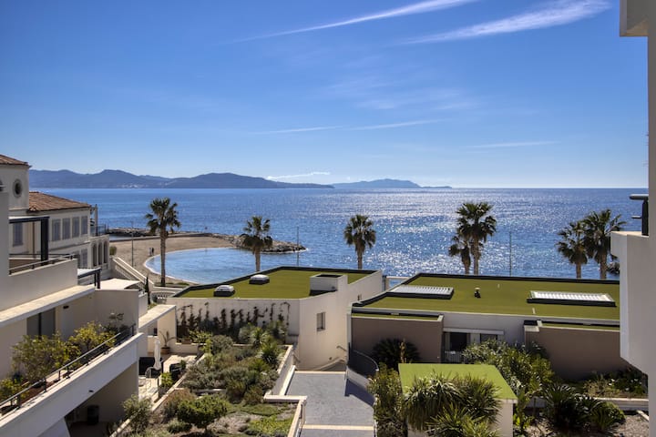 Arello. Vue Mer Exceptionnelle, Clim, Accès Plage - Calanque du Mugel