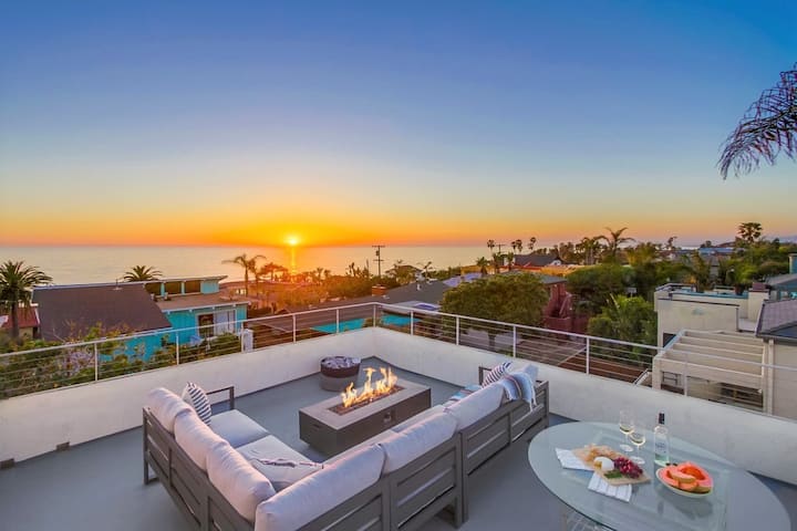 Ocean+sunset Views * 3 Levels * 5 Outdoor Areas - Encinitas, CA