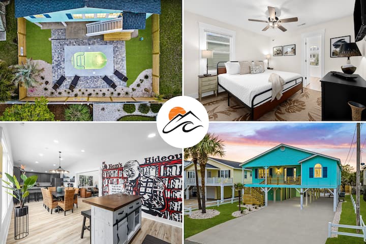 Hem's Hideout | 5br Tropical Oasis W/ Heated Pool - Sunset Beach, NC