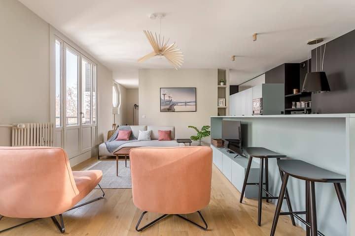 Belle Vue - Appartement Meublé - Centre Ville Lyon - 里昂