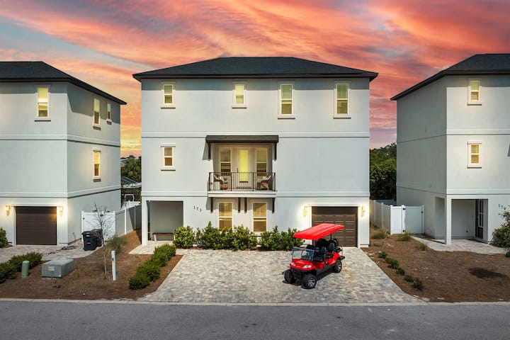Coral Sunset: 2min To Beach, Golfcart, Heated Pool - Miramar Beach, FL