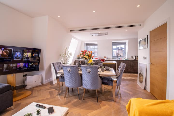 Elegant 3-bedroom Penthouse In Marble Arch 70 - Central London