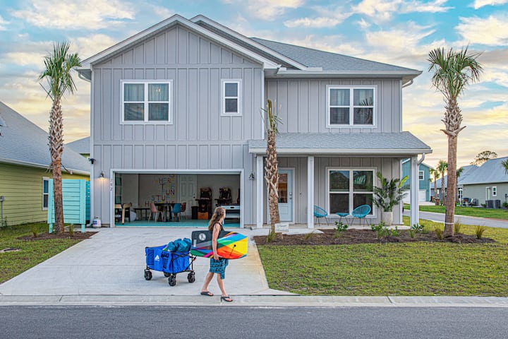 Fullyloaded5br|walk2beach&pool|firepit|gameroom! - Port St. Joe, FL