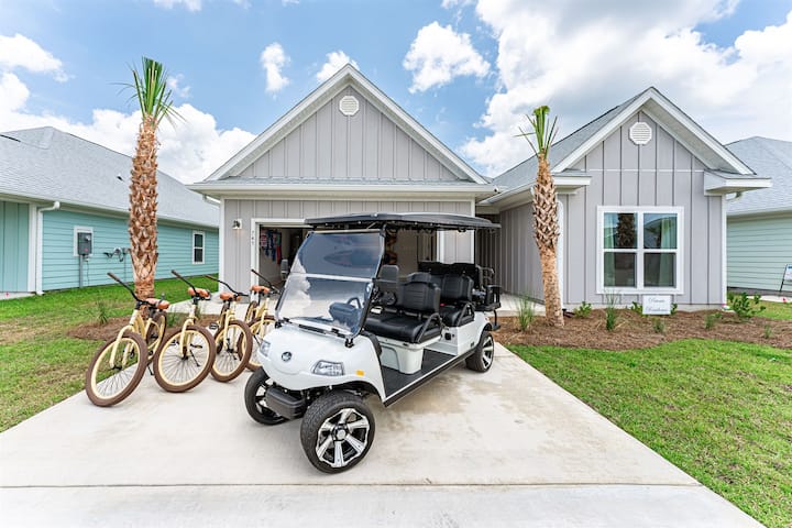 Beautiful 4-bedroom Home W/ 6-seater Golf Cart & B - Port St. Joe, FL