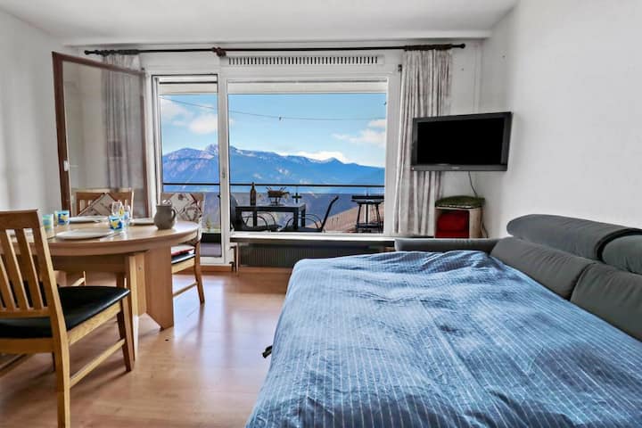 Appartement Chaleureux Avec Une Magnifique Vue - Crans-Montana