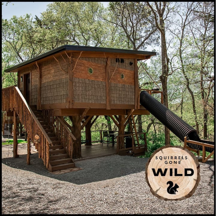 Fun Family Treehouse | Private Slide + Sleeps 6 - Sevierville, TN