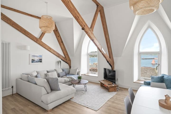 Penthouse Apartment With Sea Views, Falmouth - Penryn