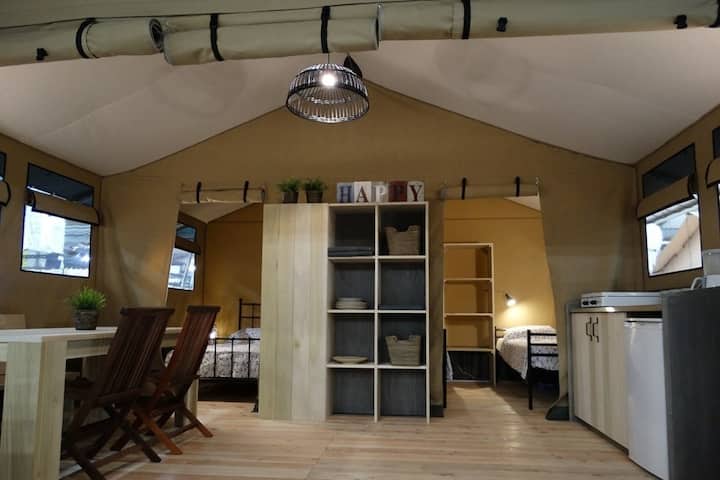 Tente Lodge Safari Nature 3 Pièces 5 Personnes Sa - Lavelanet