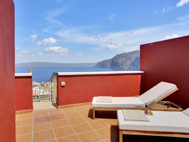 Penthouse The Cliffs, Huge Terrace, Bbq, Air C - Santiago del Teide
