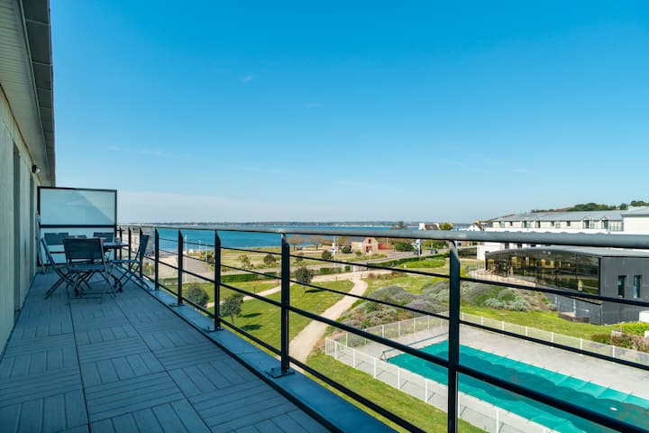 Les Thermes 532 - Vue Mer Avec Piscine Partagée - Concarneau