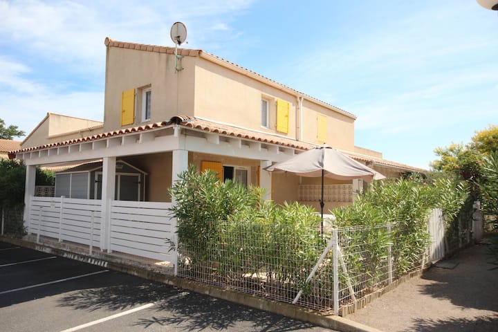 Jolie Maison D'angle T3 Climatisée, 2 Chambres, Da - Portiragnes