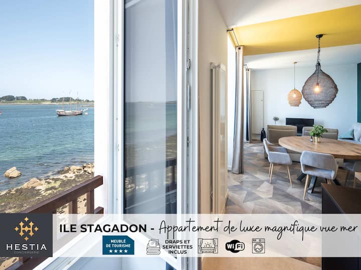 Ile Stagadon - Appartement De Luxe Magnifique Vue - Ploudalmézeau