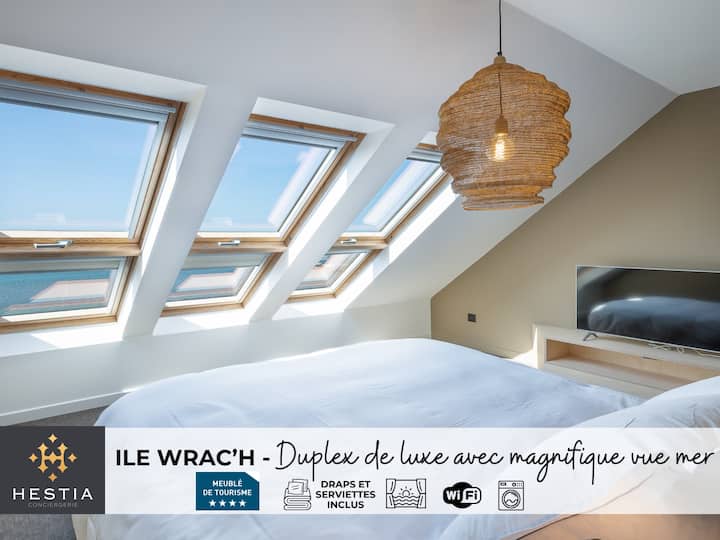 Ile Wrach - Duplex De Luxe Avec Magnifique Vue Mer - Saint-Pabu