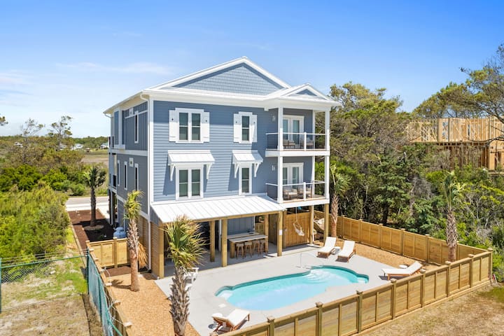5-bedroom Home With Private Pool & Elevator - Ocean Isle Beach, NC