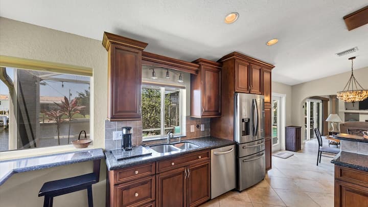 Quiet Waterfront Retreat •  Pool - Oversized Dock - Punta Gorda, FL