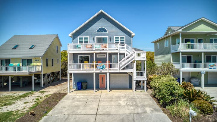 Cast-a-waves  - Ocean View Home W/ Pool & Hot Tub - Surf City, NC
