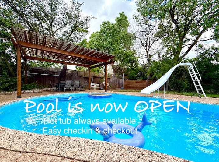Grand Pool | Massage, Hottub, Private Chef, Games - Oklahoma City, OK