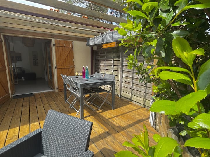 Maison De Vacances 4 Pers. Avec Wifi Et Piscine - - Lacanau