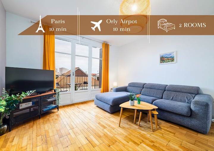 L'escale Confort Parisienne - 10min Paris - Fresnes