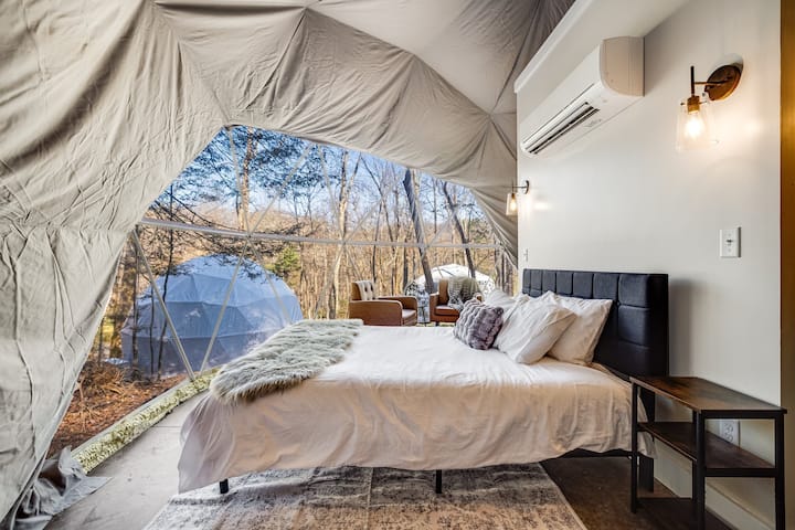 Unique Dome Retreat On Private Pond- Dome 1 - Lake Jocassee