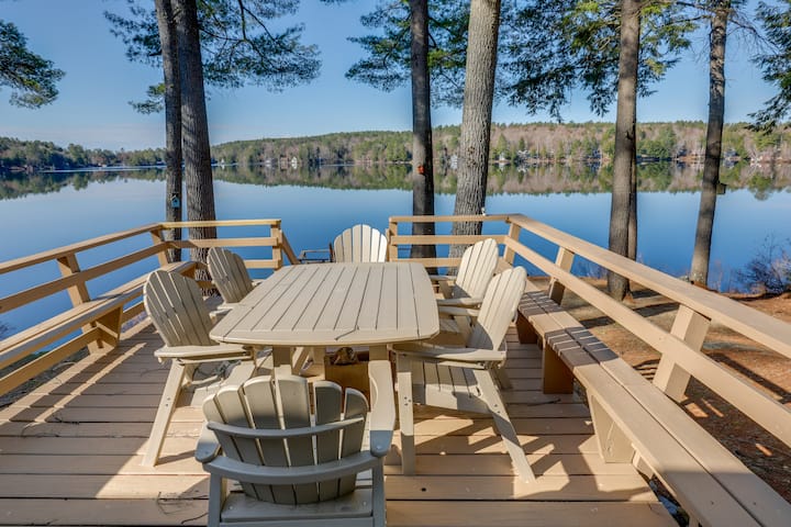 Lakefront Cabin W/ Panoramic Water View & Access - Sunapee, NH