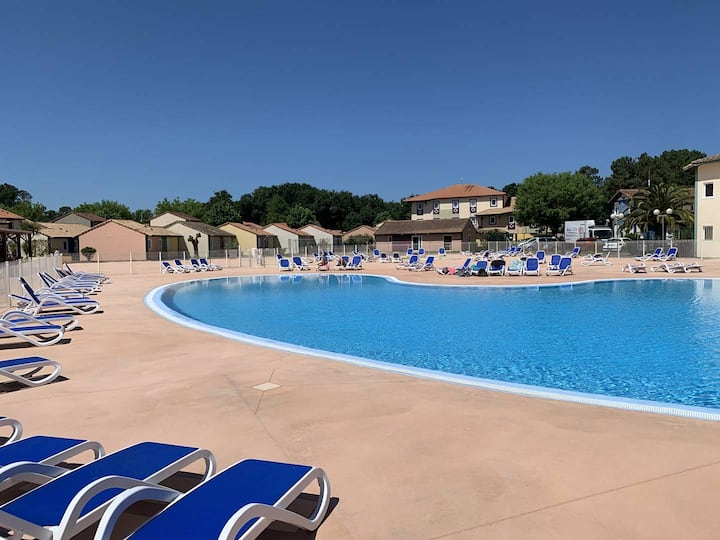 Soustons Beach - T3 Duplex 6pers -With Pool- S.vil - Vieux-Boucau-les-Bains