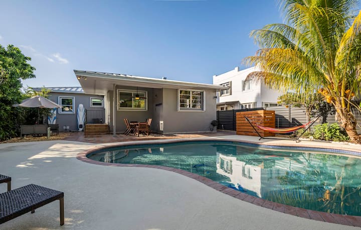 Surfers Cove - Modern 3/2 W. Pool Near Calle 8 - Coral Gables, FL