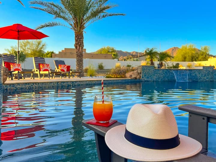 Luxe Resort | Heated Pool+spa | 5 Bedrooms - Fountain Hills, AZ
