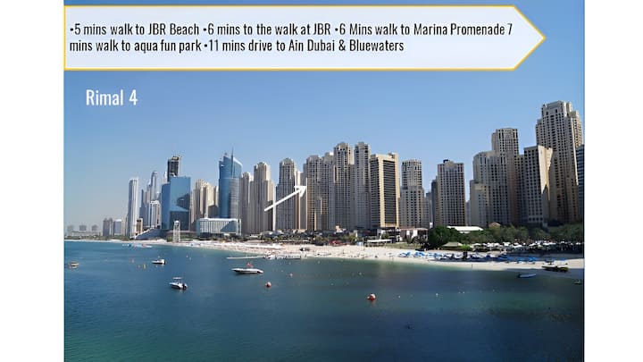 Luxurious 2-bd Gem In Jbr: Elegant & Compact Bliss - 迪拜碼頭