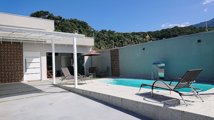 Linda Casa Com Piscina Massaguaçu Caraguatatuba/sp - Caraguatatuba