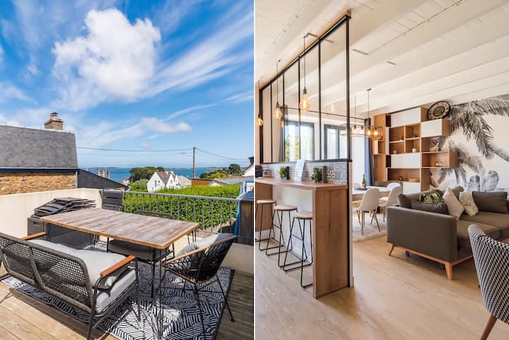 Paradis Côtier : Maison Avec Vue Sur Mer à Loguivy - Ploubazlanec