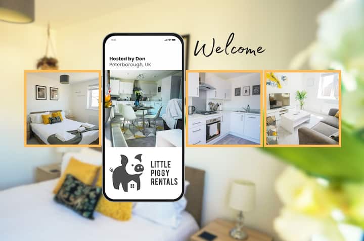 Central 2br Flat | 2 X Parking, Quiet, Modern Stay - Peterborough