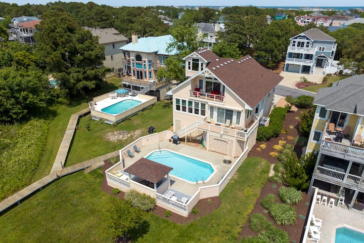 Sunset Thrill: Soundfront | Private Pool | Shared - Corolla, NC