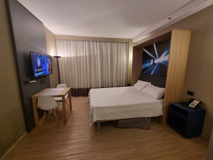 Alphastay1 Apto/flat Luxuoso E Aconchegante +Ar - Barueri