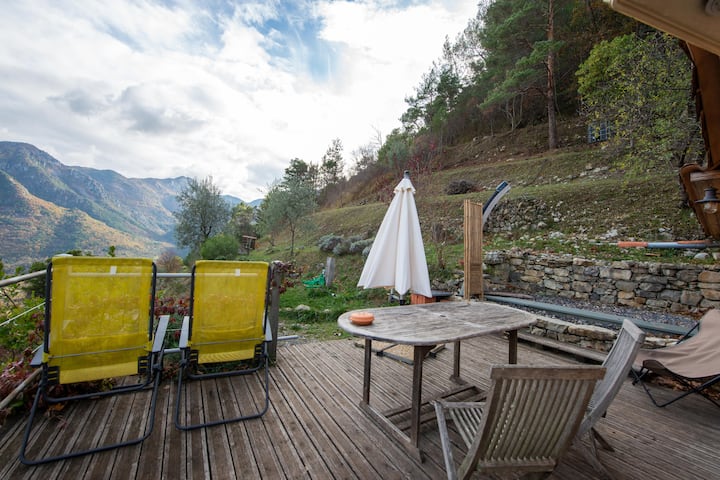 Eco Chalet Avec Grande Terrasse - Sospel