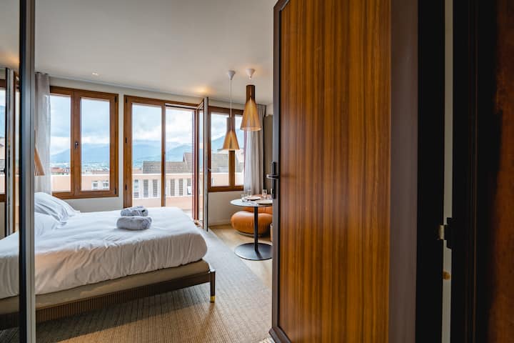 Le Nid Du Favre I - Studio Charmant Avec Vue - Annecy