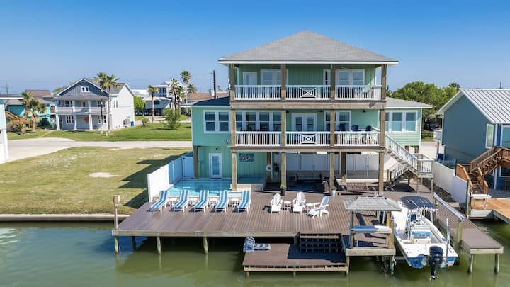 New 6 B/6b |Outdoor Kitchen|elevator|pool|hot Tub - Rockport, TX