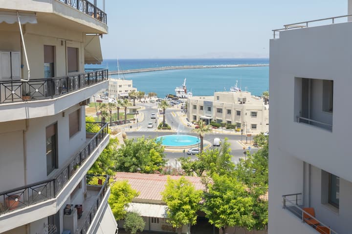 Chic, Downtown, Penthouse W/ Sundeck And Seaview - Iraklion