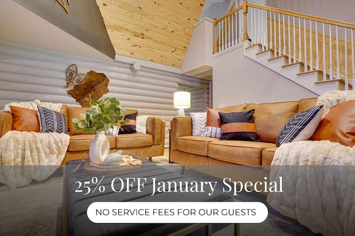 The Alpine- Luxecabin W King/hottub/gamerm/firepit - Duluth, GA