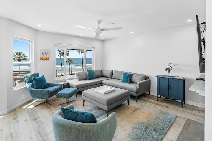2br Oceanfront Condo With Hot Tub, Balcony, W/d - Oceanside, CA