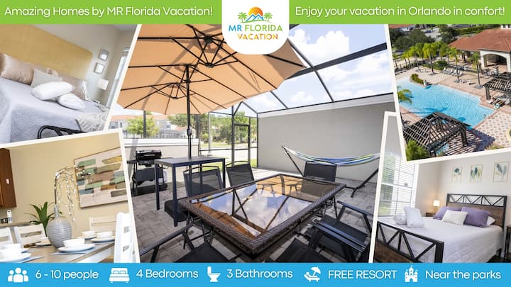 Bella Vida 4br | Resort Pool, Grill & Bunk Rooms - Kissimmee, FL