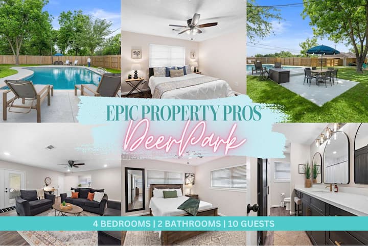 Poolside Paradise: Arcade & Firepit Fun - Pasadena, TX